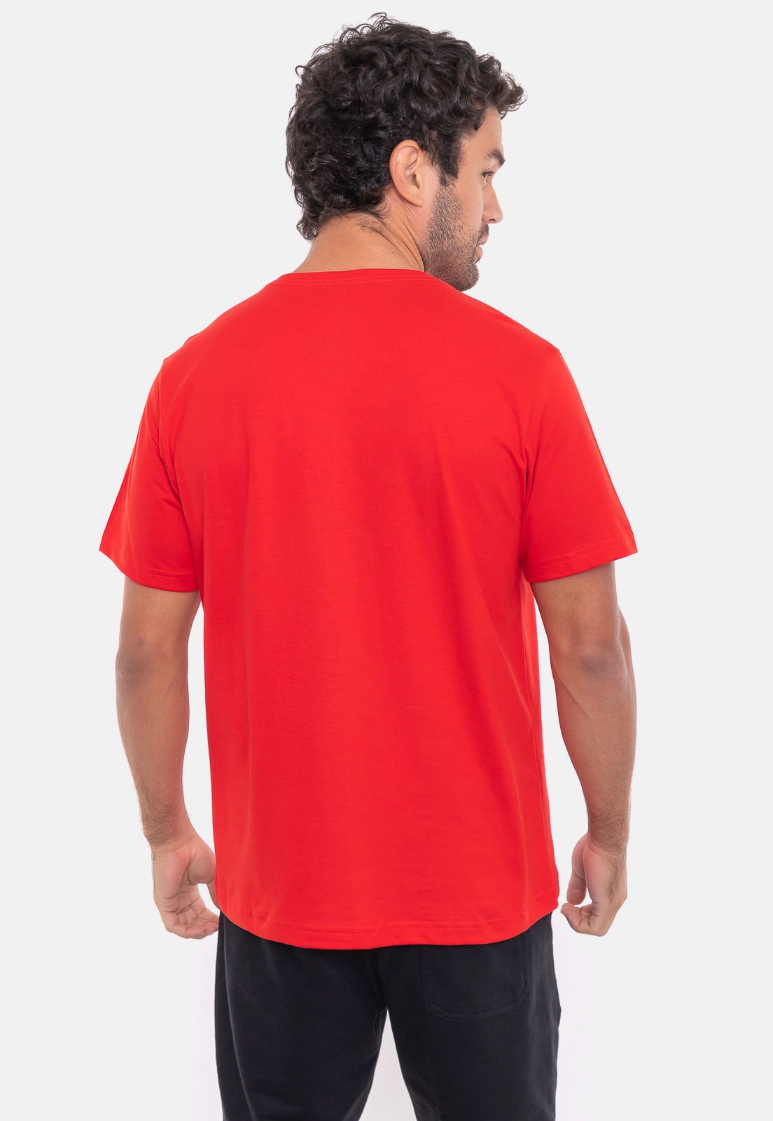 Camiseta Ecko Fashion Basic Black Vermelha Vermelho