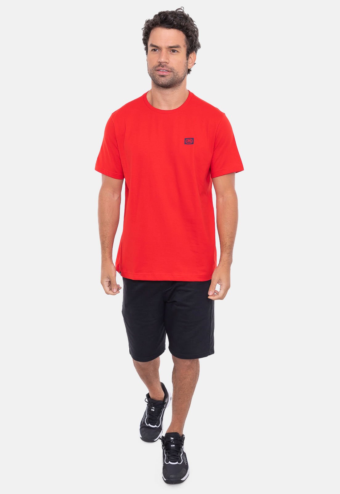 Camiseta Ecko Fashion Basic Black Vermelha Vermelho
