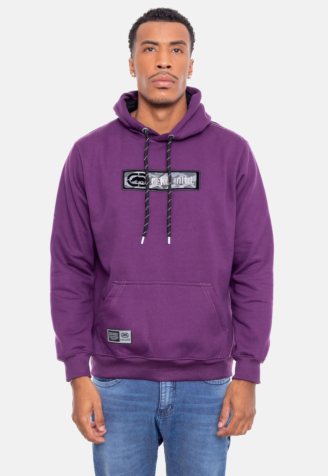 Moletom Ecko Com Capuz Roxo Roxo
