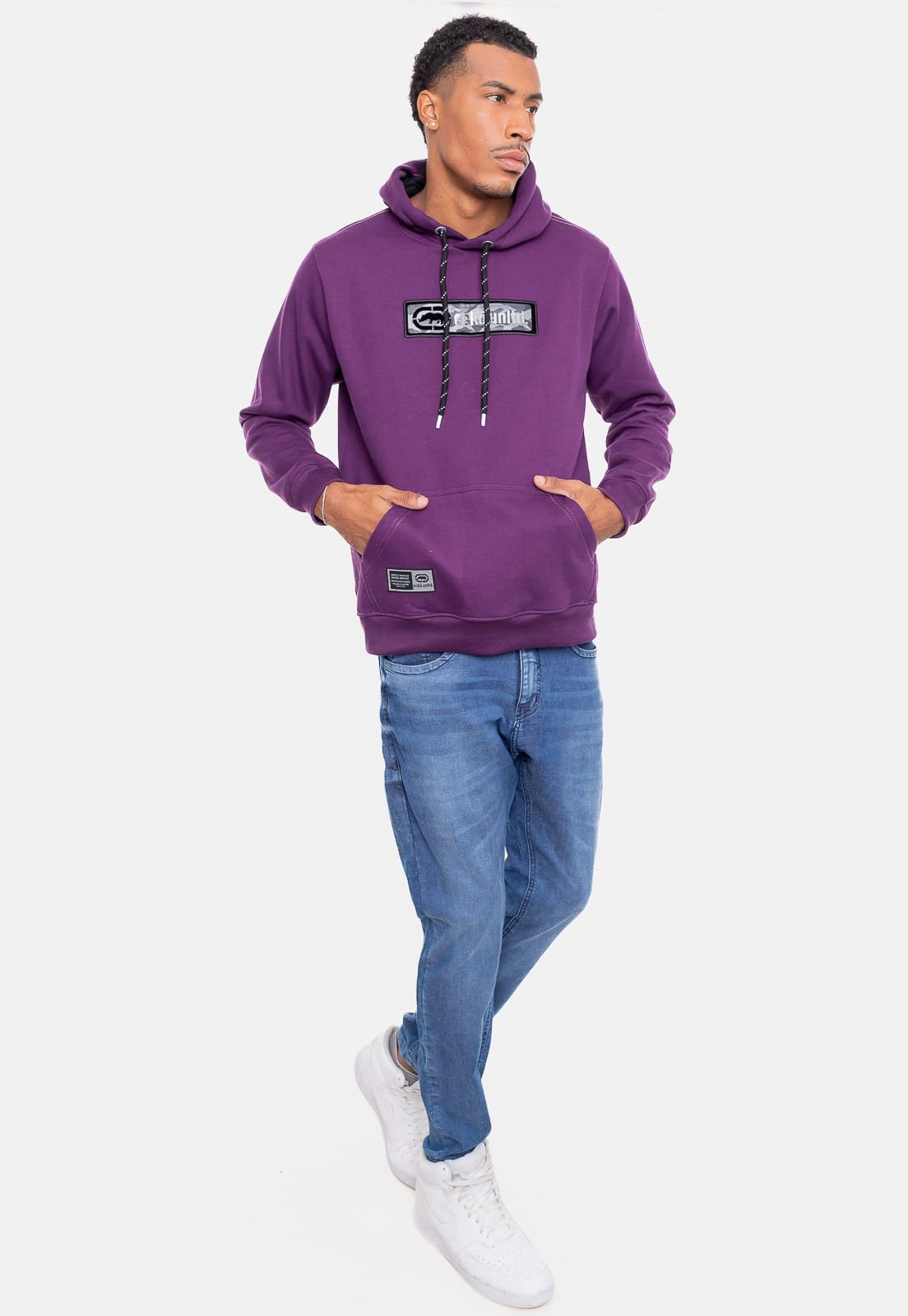 Moletom Ecko Com Capuz Roxo Roxo