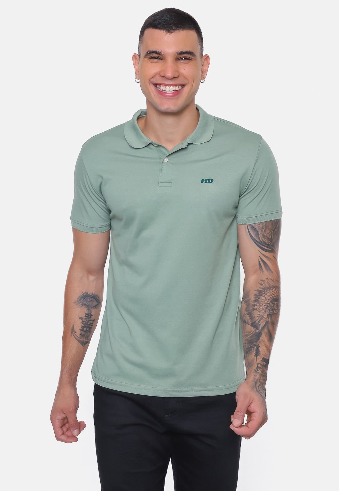 Camisa Polo HD Sleeve Verde Verde