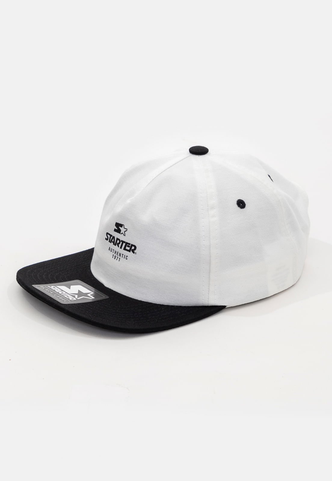 Boné Starter Snap Aba Reta Off White Branco