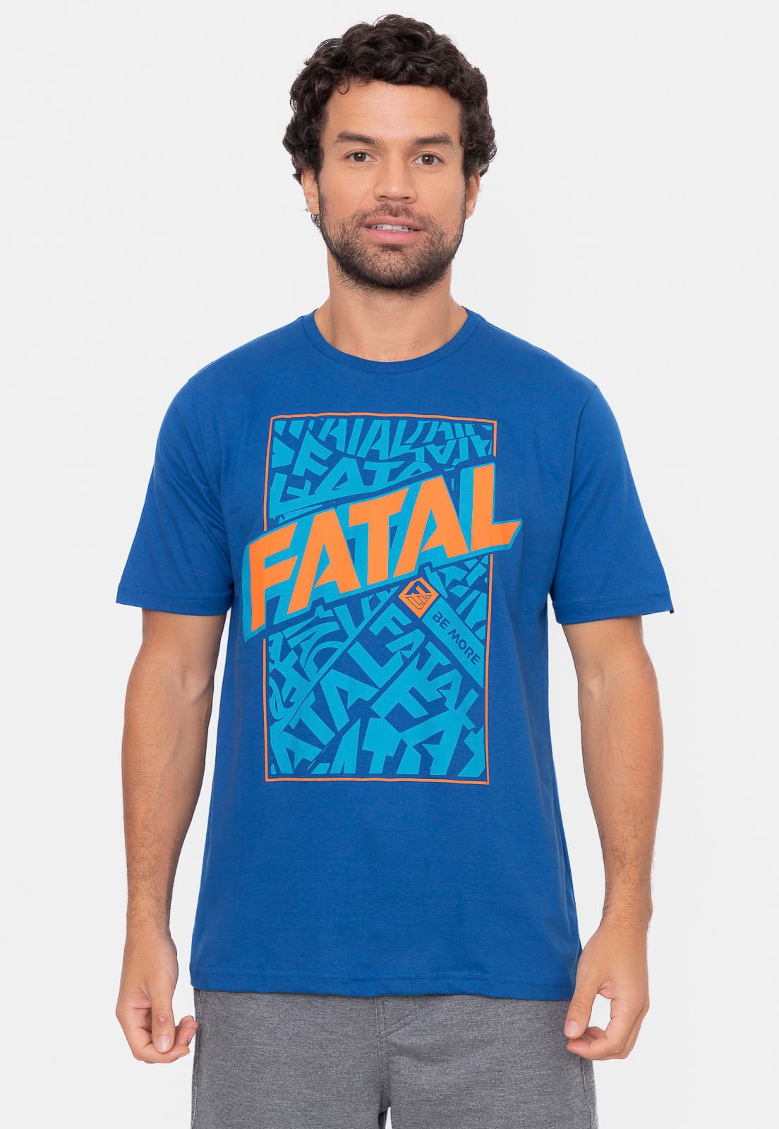 Camiseta Fatal Types Azul Azul