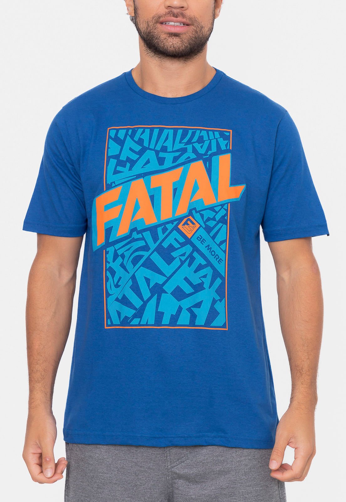 Camiseta Fatal Types Azul Azul