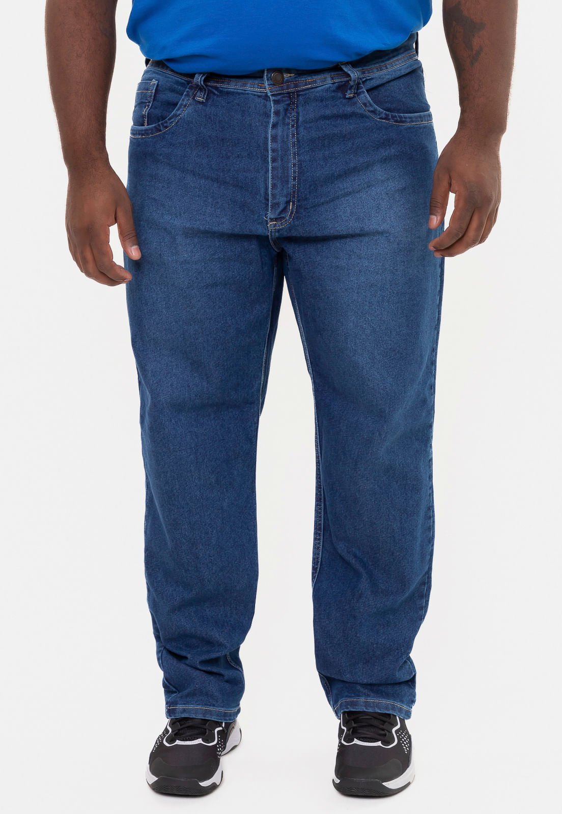 Calça Jeans Fatal Plus Size Slim Azul Azul