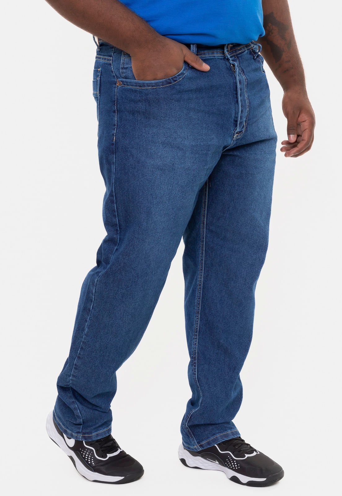 Calça Jeans Fatal Plus Size Slim Azul Azul