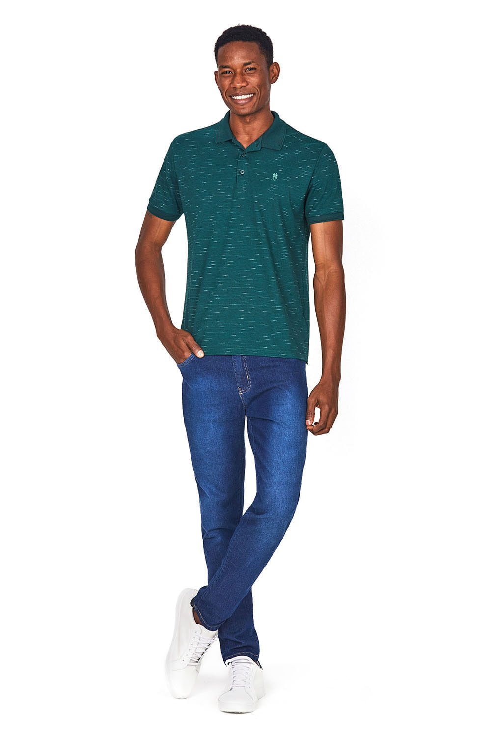 Polo Masculina Polo Wear Verde Escuro P