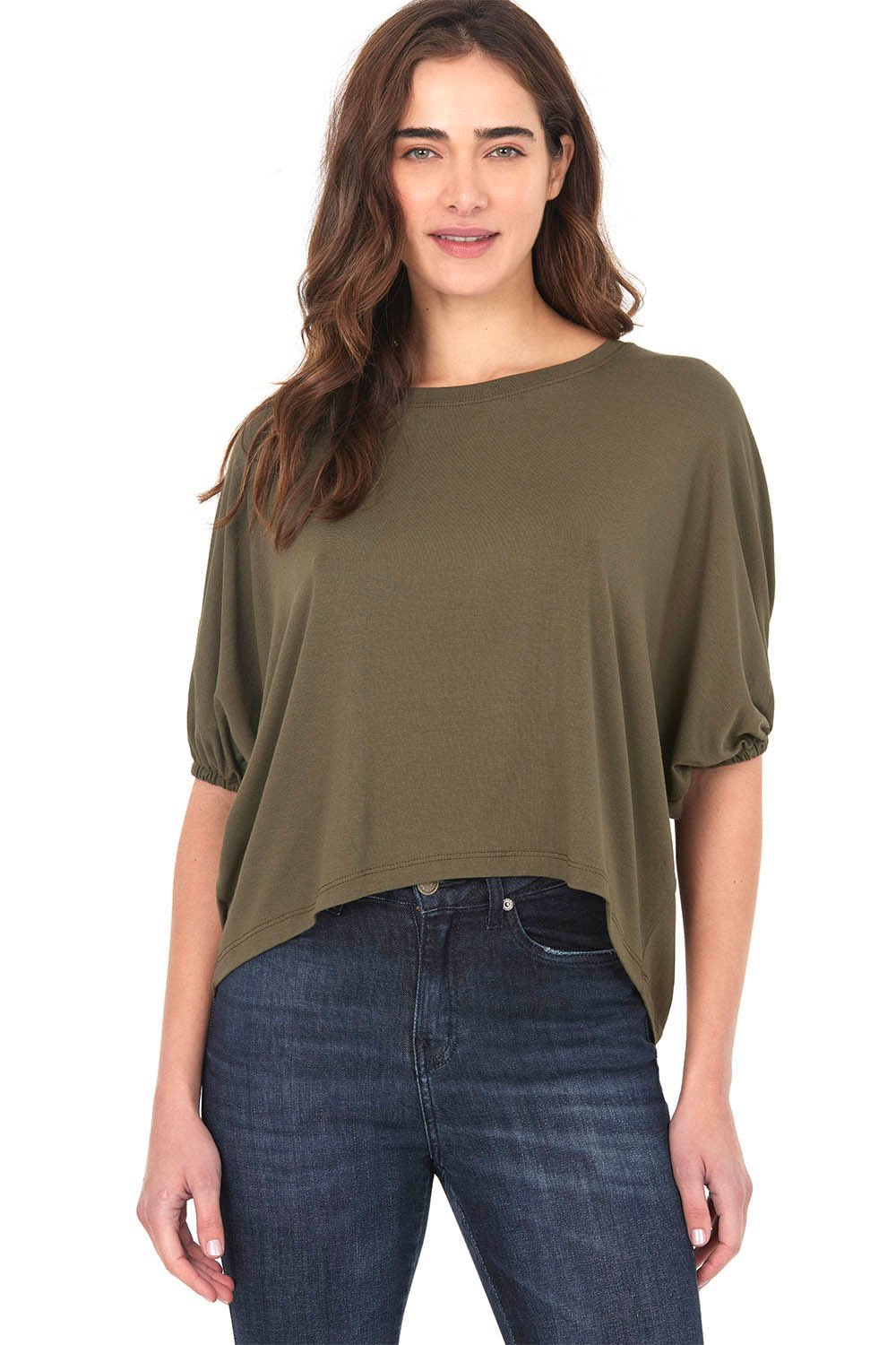 Blusa Feminina Blessed Manga Raglan Polo Wear Verde Escuro Verde
