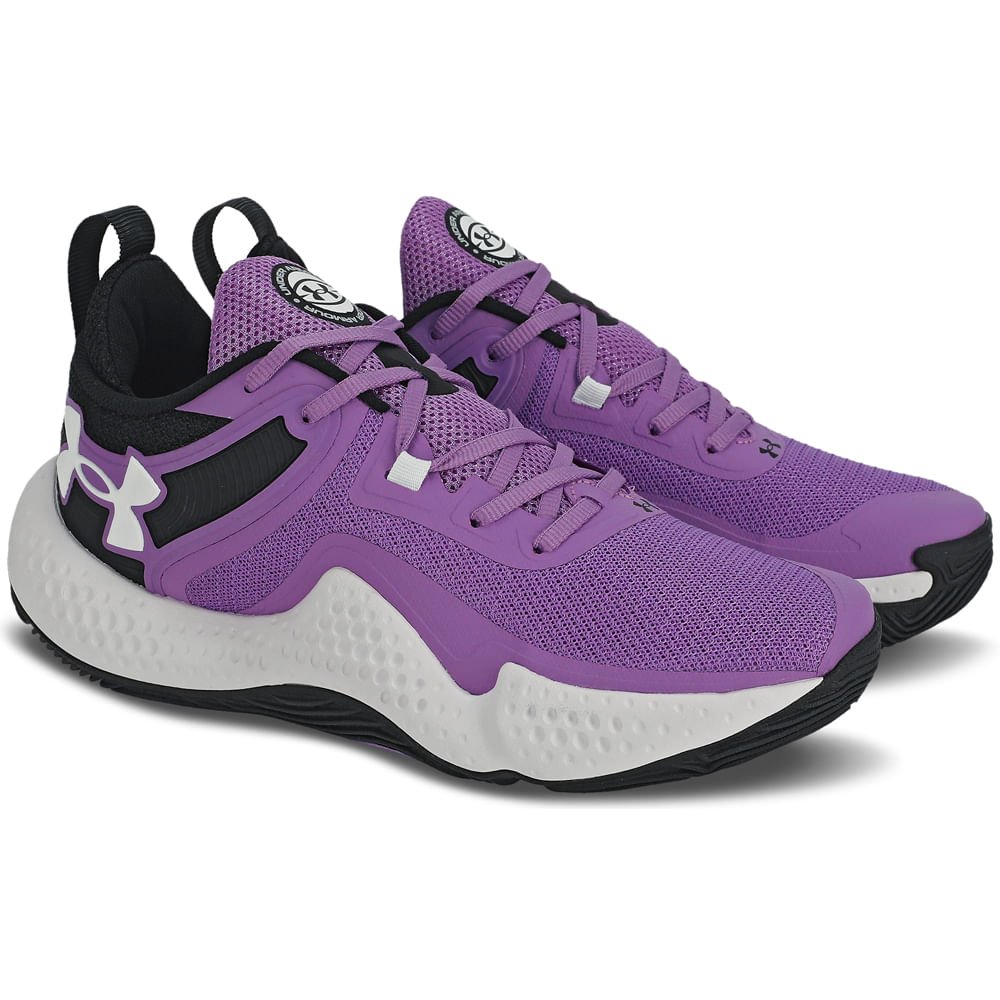Tênis de Basquete Masculino Under Armour Dagger Roxo