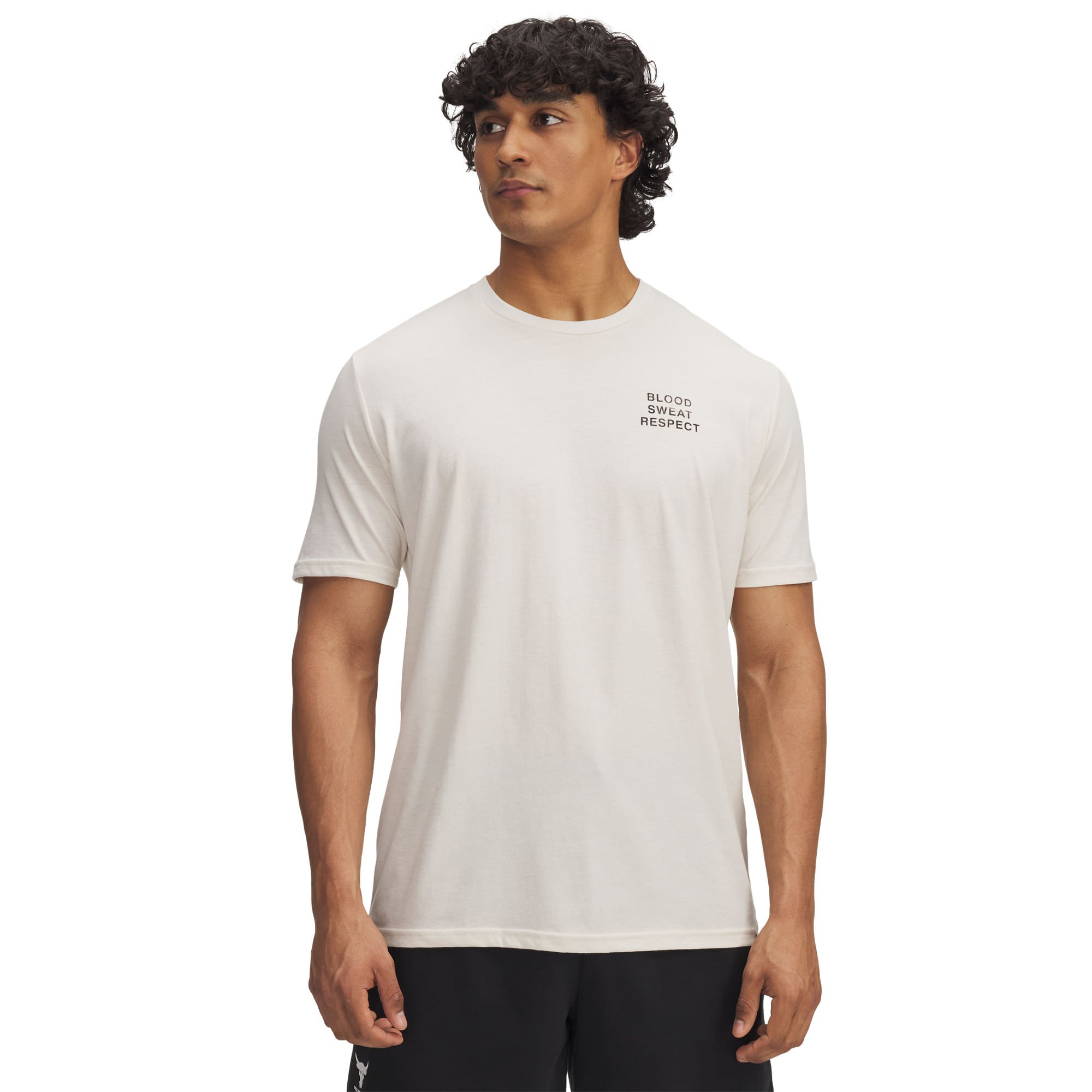 Camiseta Sportstyle Under Armour Project Rock 6 Off White