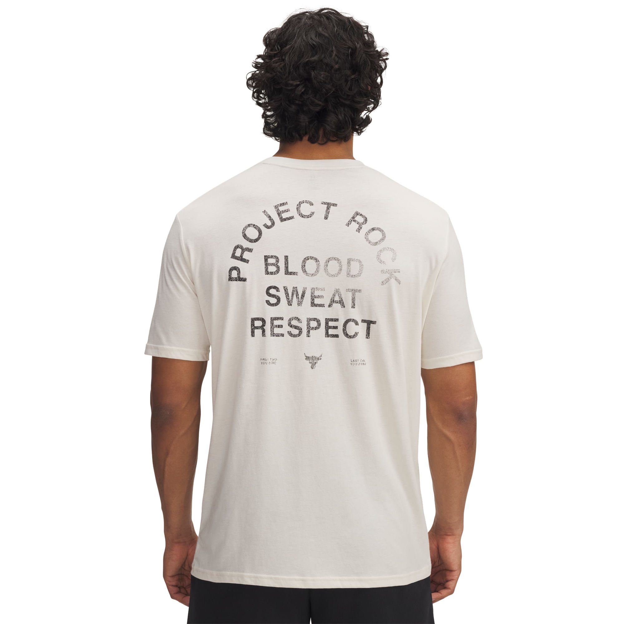Camiseta Sportstyle Under Armour Project Rock 6 Off White