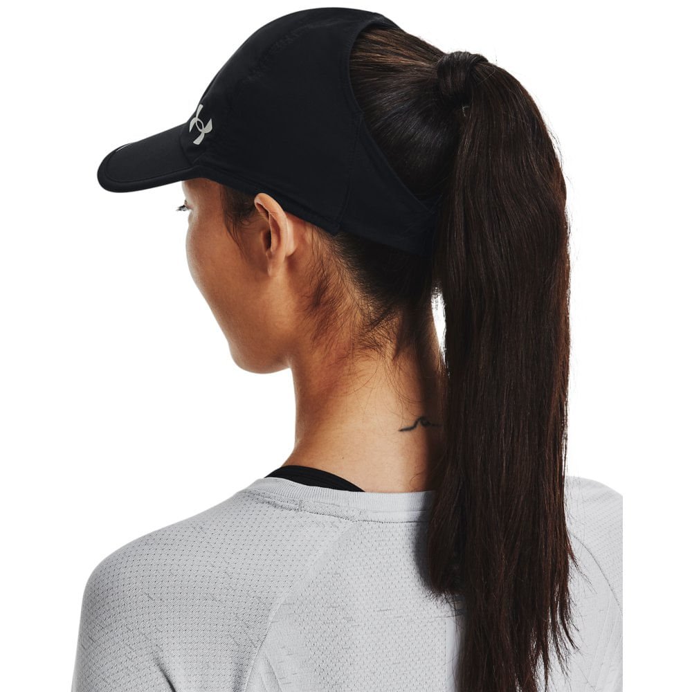 Bon De Corrida Feminino Under Armour Iso chill Launch Wrapback Preto Bon De Corrida Feminino Under Armour Iso chill Launch Wrapback Preto