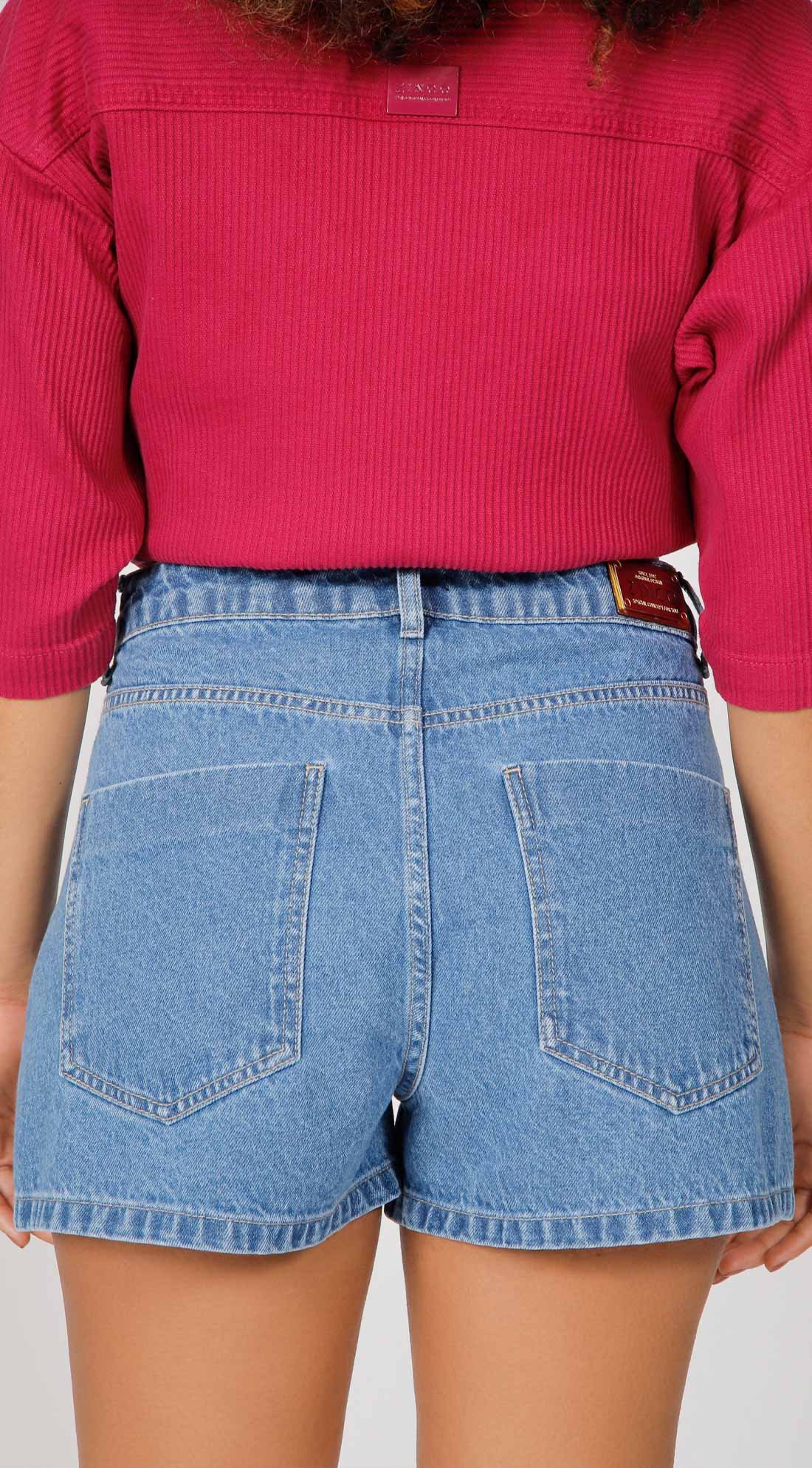 Shorts Zinco Five Pockets Básico Jeans Azul