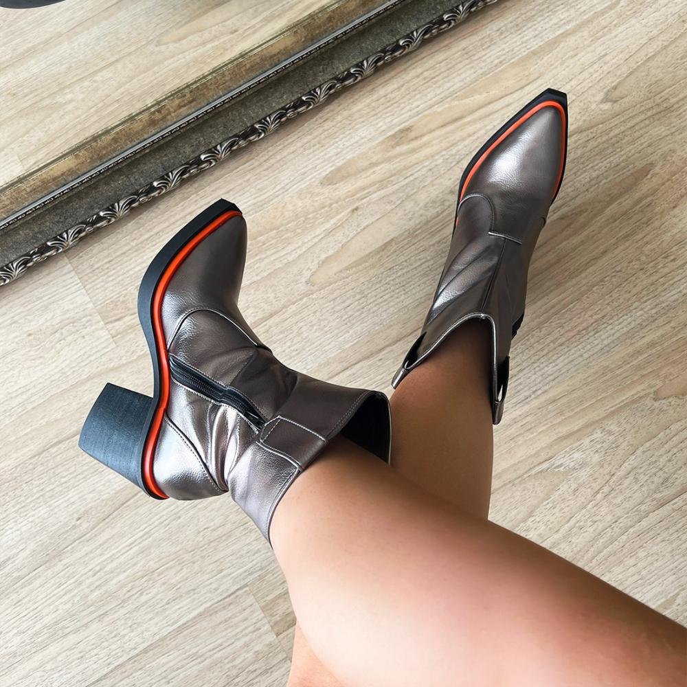 Bota Country Luany Prata Velho Prata