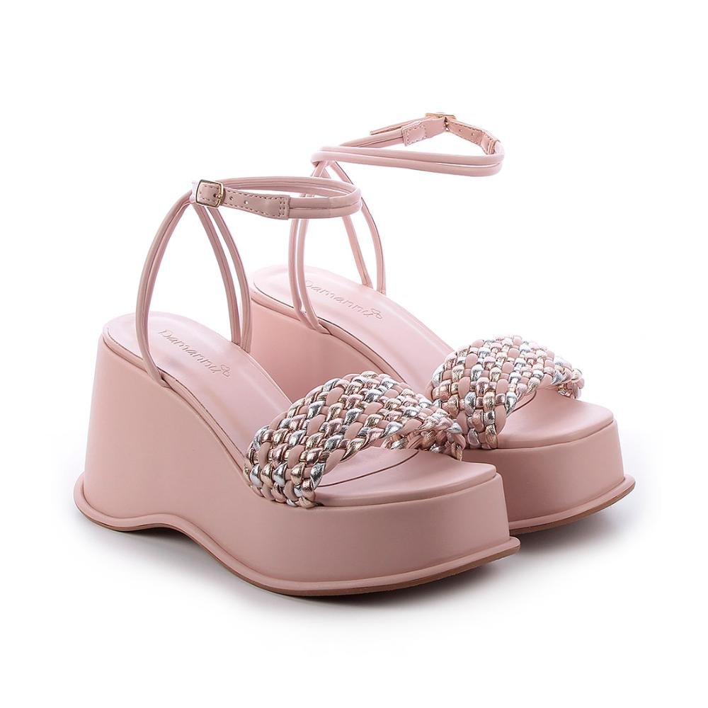 Sandália Estela Rosê Rosa