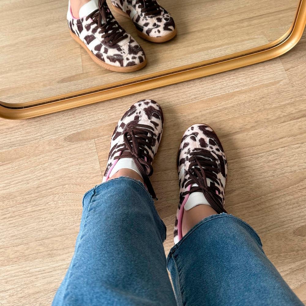 Tênis Flatform Manu Cow Print Vaquinha
