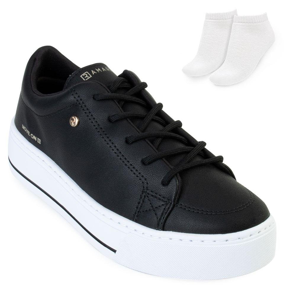 Tênis Ramarim Casual Feminino Preto