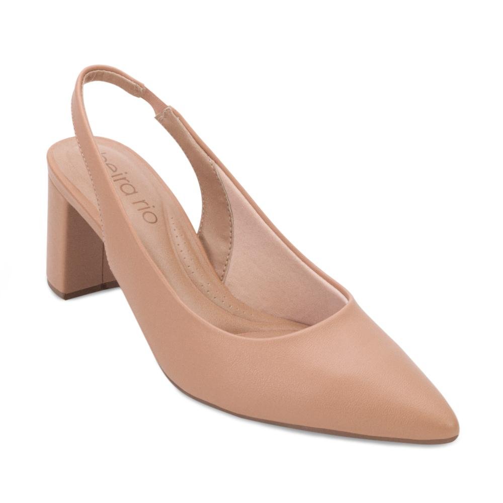 Sapato Salto Beira Rio BR25-42412 Bege