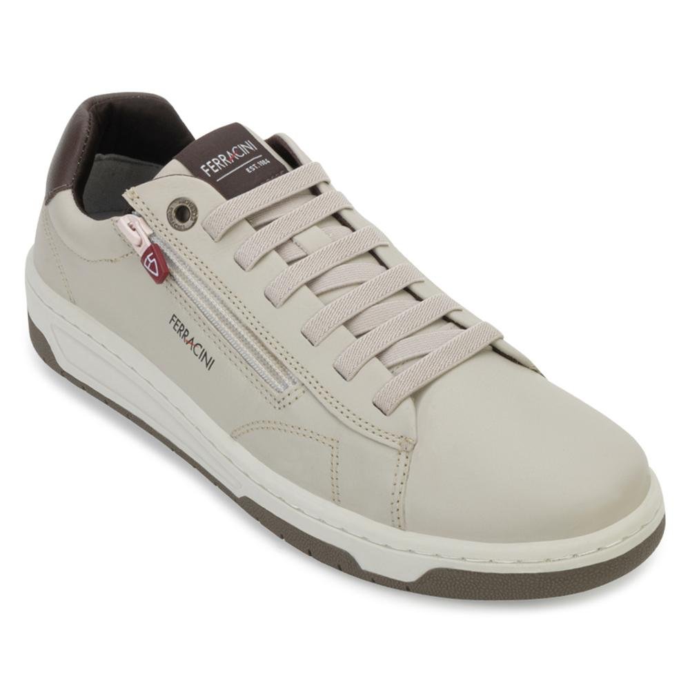 Sapatênis Ferracini FR24-80526 Cinza/Marrom