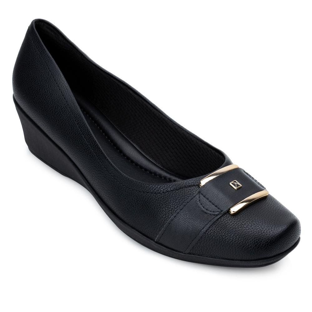 Sapato Anabela Piccadilly PD22-144048 Preto