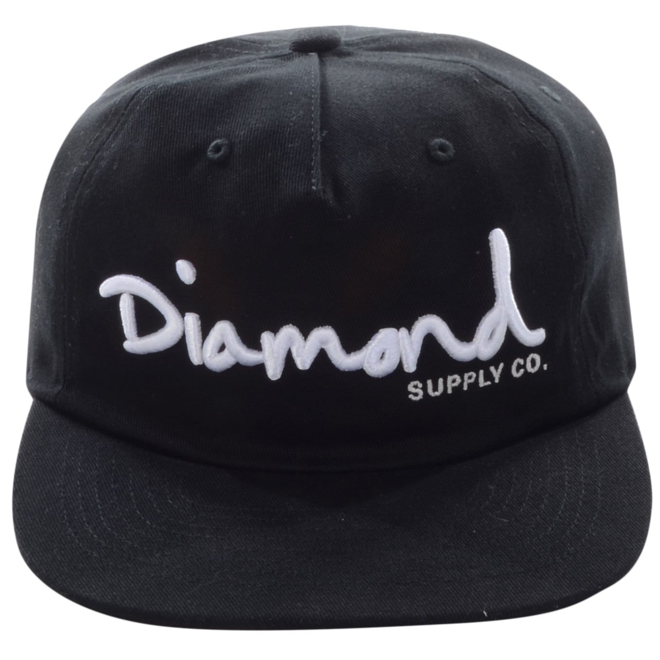Boné Masculino Diamond OG Script Unstruct Snapb Preto