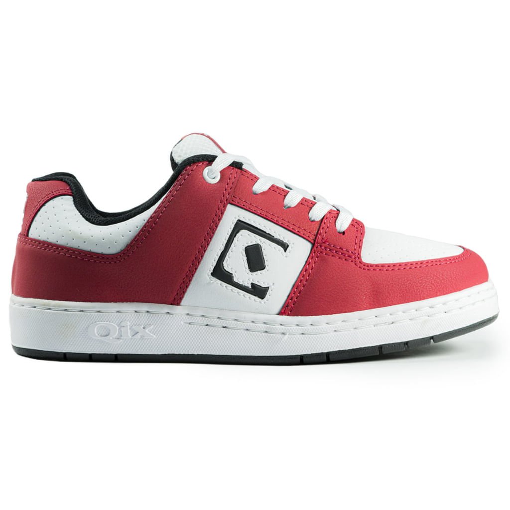 Tênis Masculino Qix 90´S Preto e Vermelho Vermelho