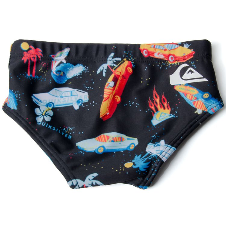 Sunga Infantil Quiksilver Kids Cars Preto