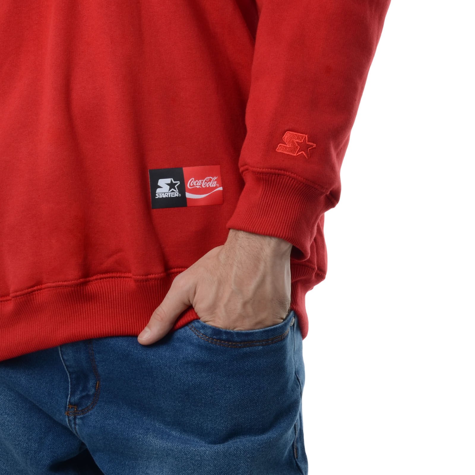 Moletom Masculino Careca Starter x Coca Cola Vermelho Vermelho