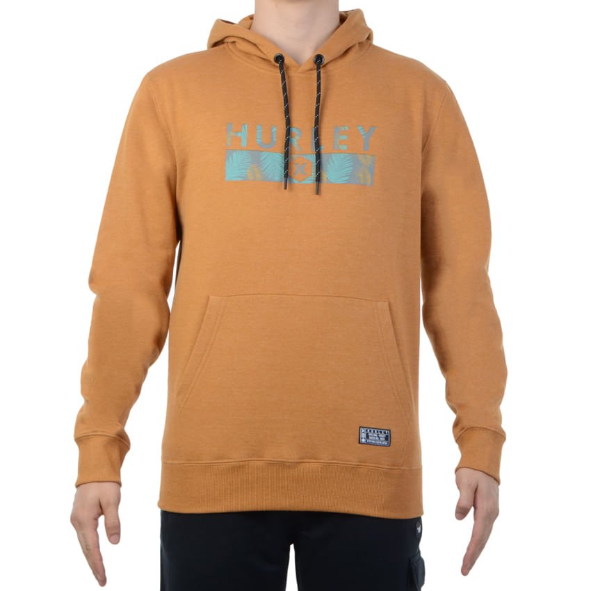 Moletom Masculino Hurley Tropical Vibes Bege