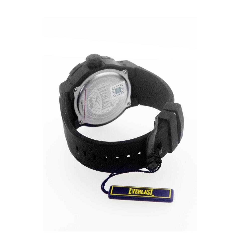 Relógio Pulso Everlast Masculino Esporte Silicone E693 Preto