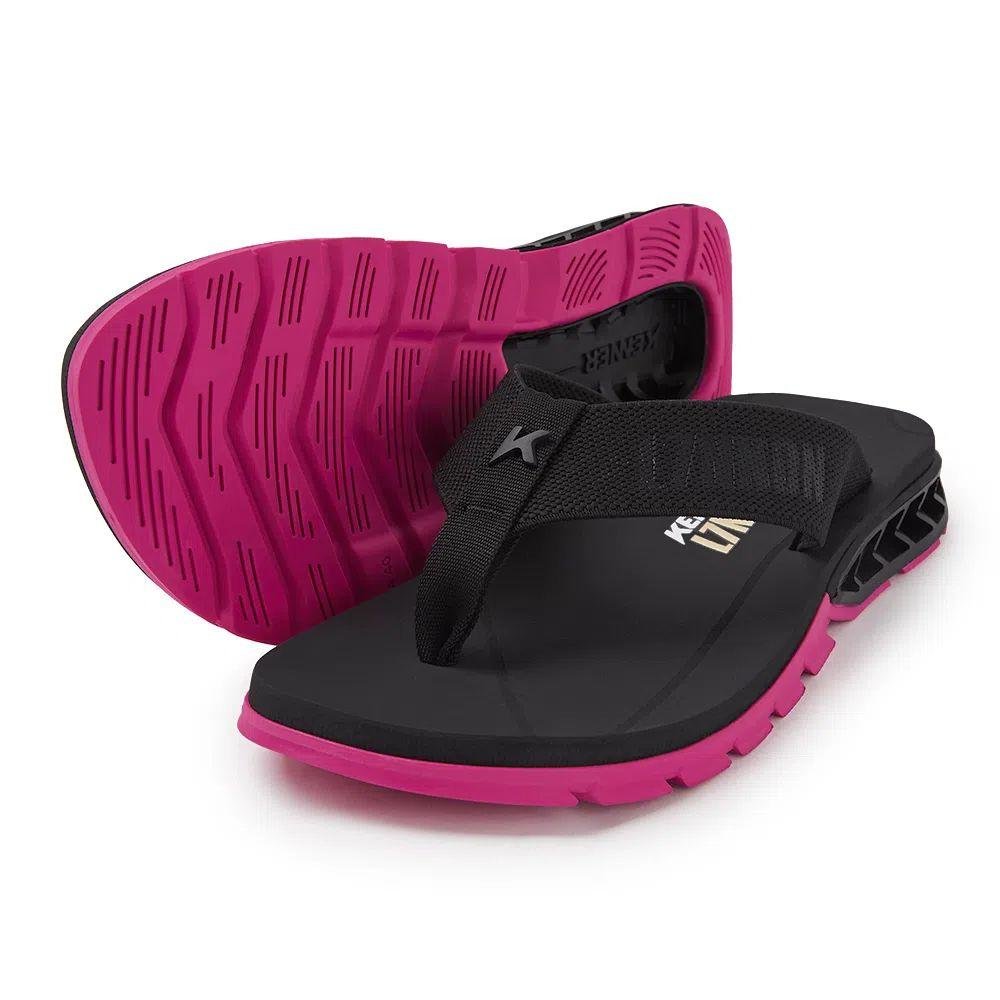 Chinelo Kenner Rakka L7nnon DXG-02 Preto / Pink Preto