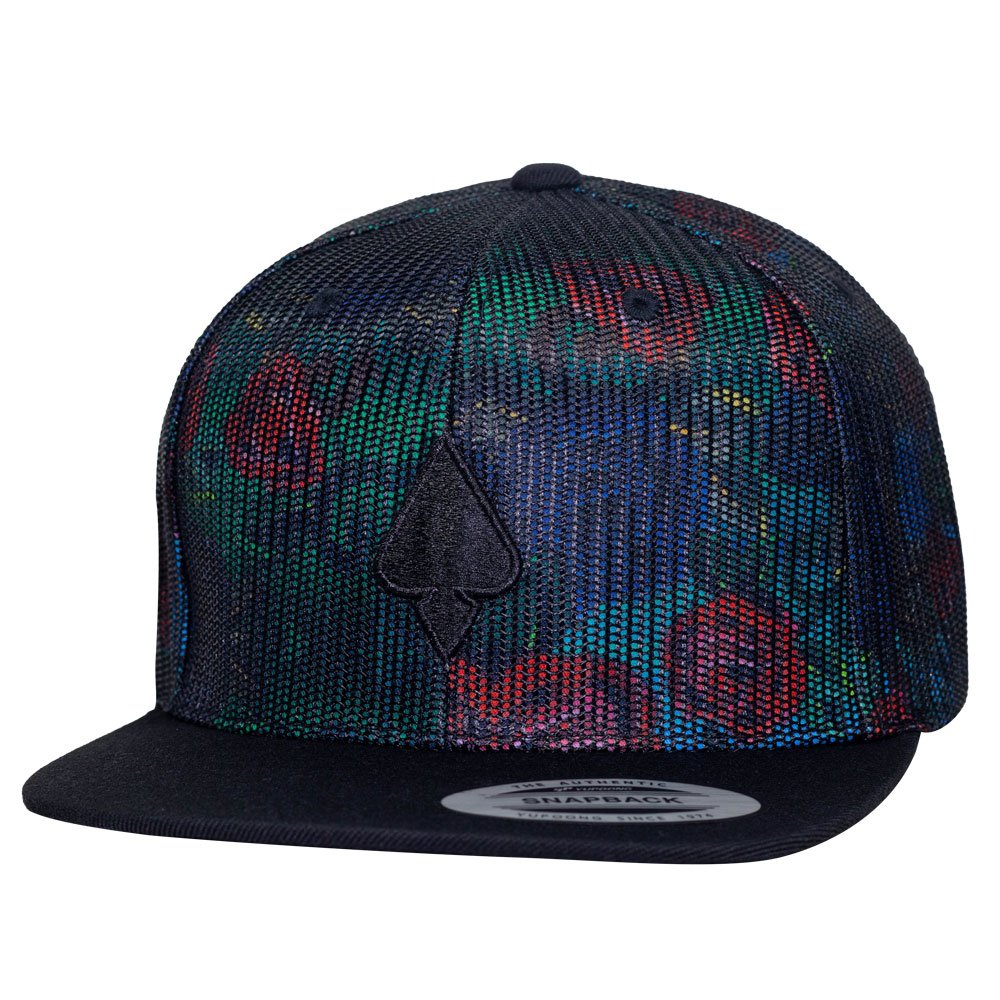 Boné MCD Aba Reta Strapback Especial Golden Core Floral Preto