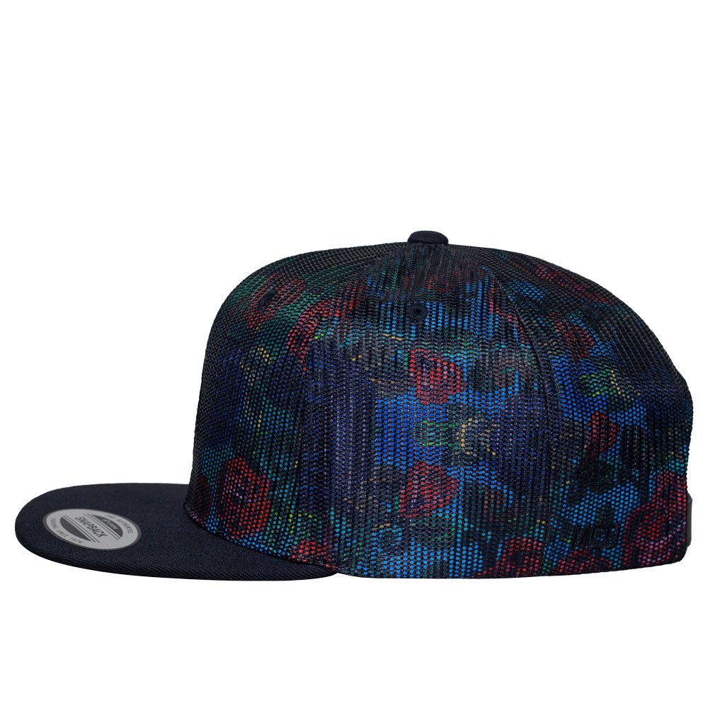 Boné MCD Aba Reta Strapback Especial Golden Core Floral Preto