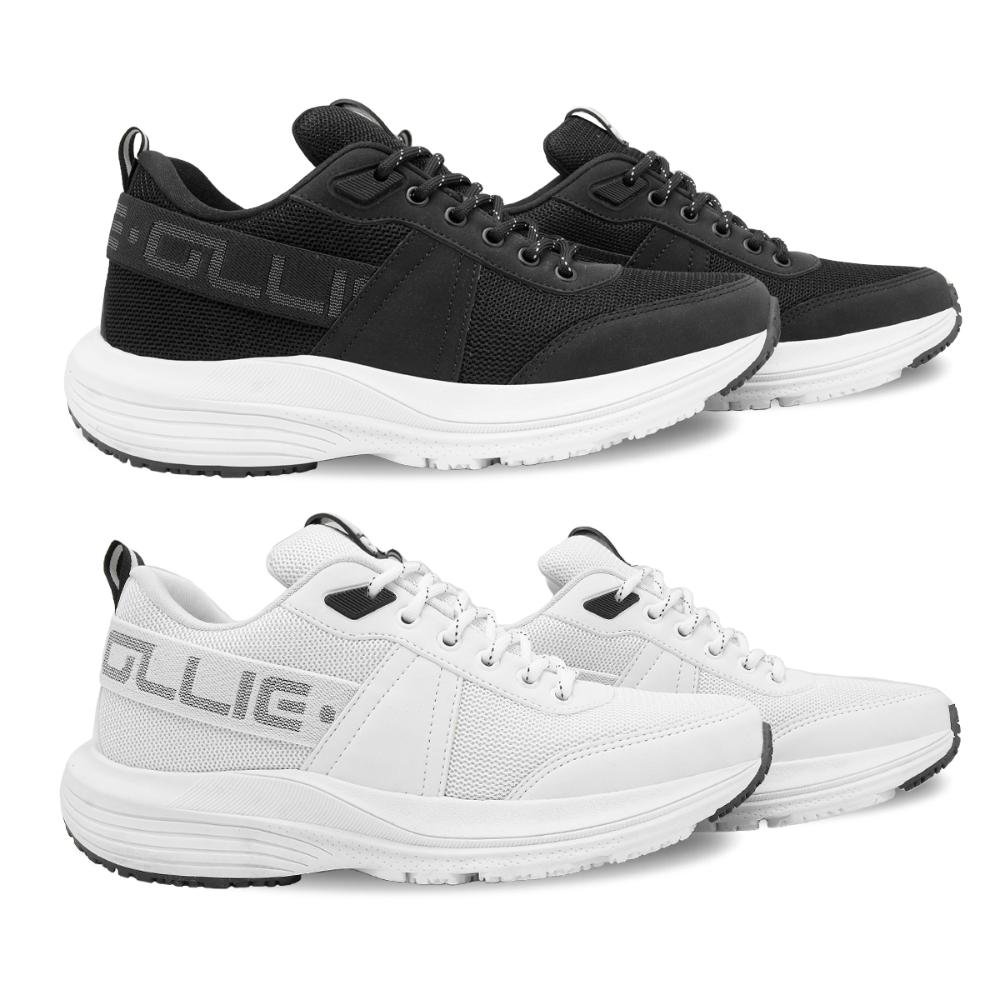 Kit 2 Tênis Ollie Juvenil Virtus Menino Conforto Preto