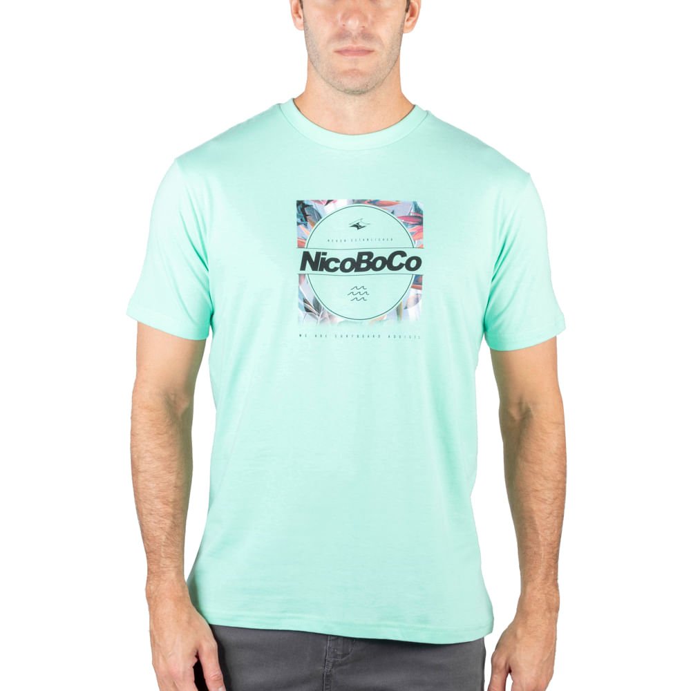 Camiseta Nicoboco Basica Akabali - Verde (14928) Verde