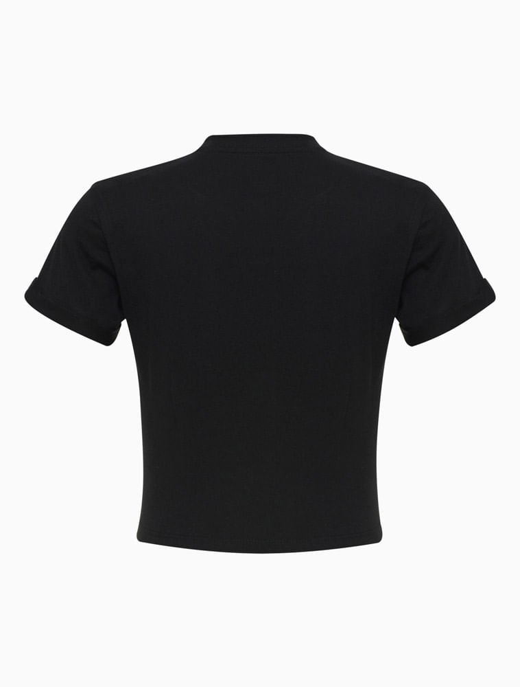 Camiseta Ckjg Logo Paete Reverso - Preto Preto