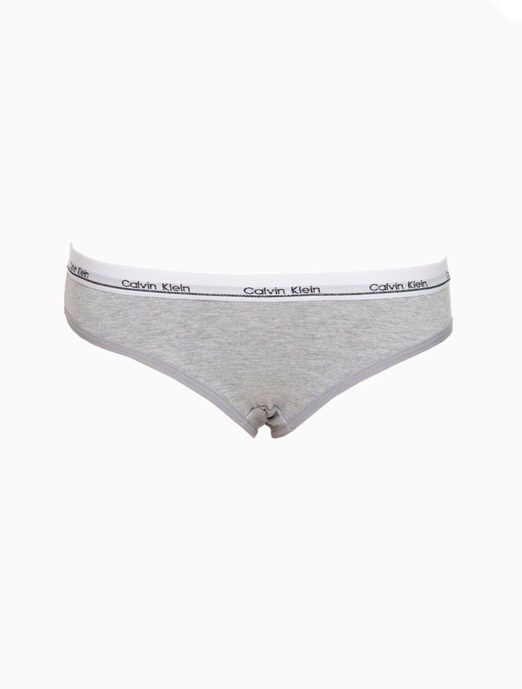 Kit 2 Calcinhas Tanga Carroussel Underwear Calvin Klein - Cinza 4