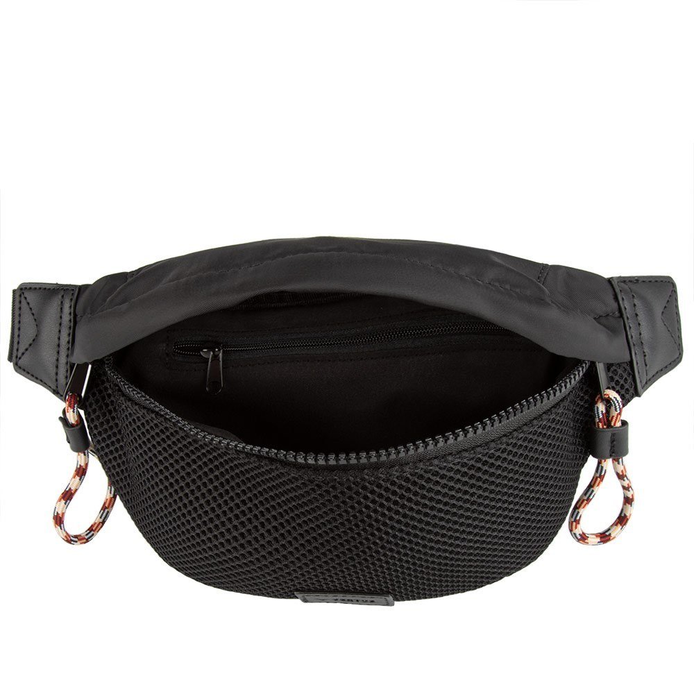 Pochete Trekking Vertus Detalhe Corda Tecido Preto Preto