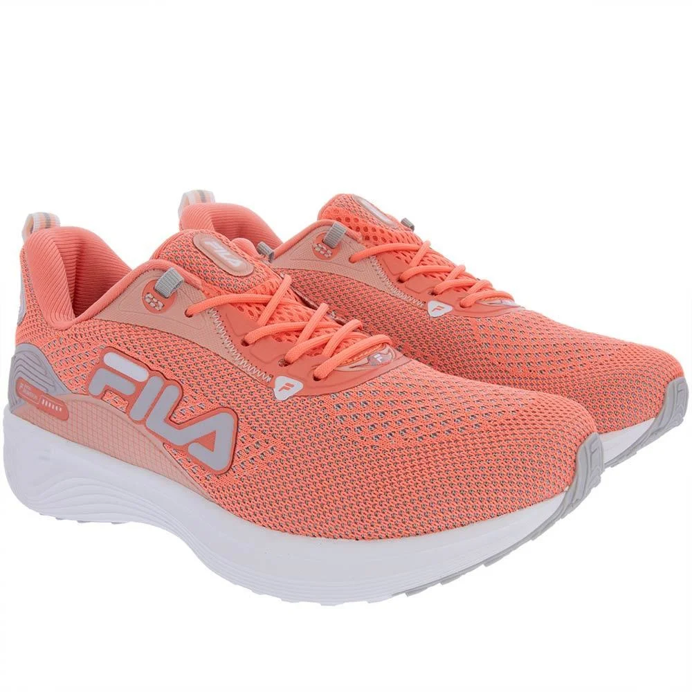 Tênis Fila Racer Brave Run Esportivo Feminino Coral Laranja