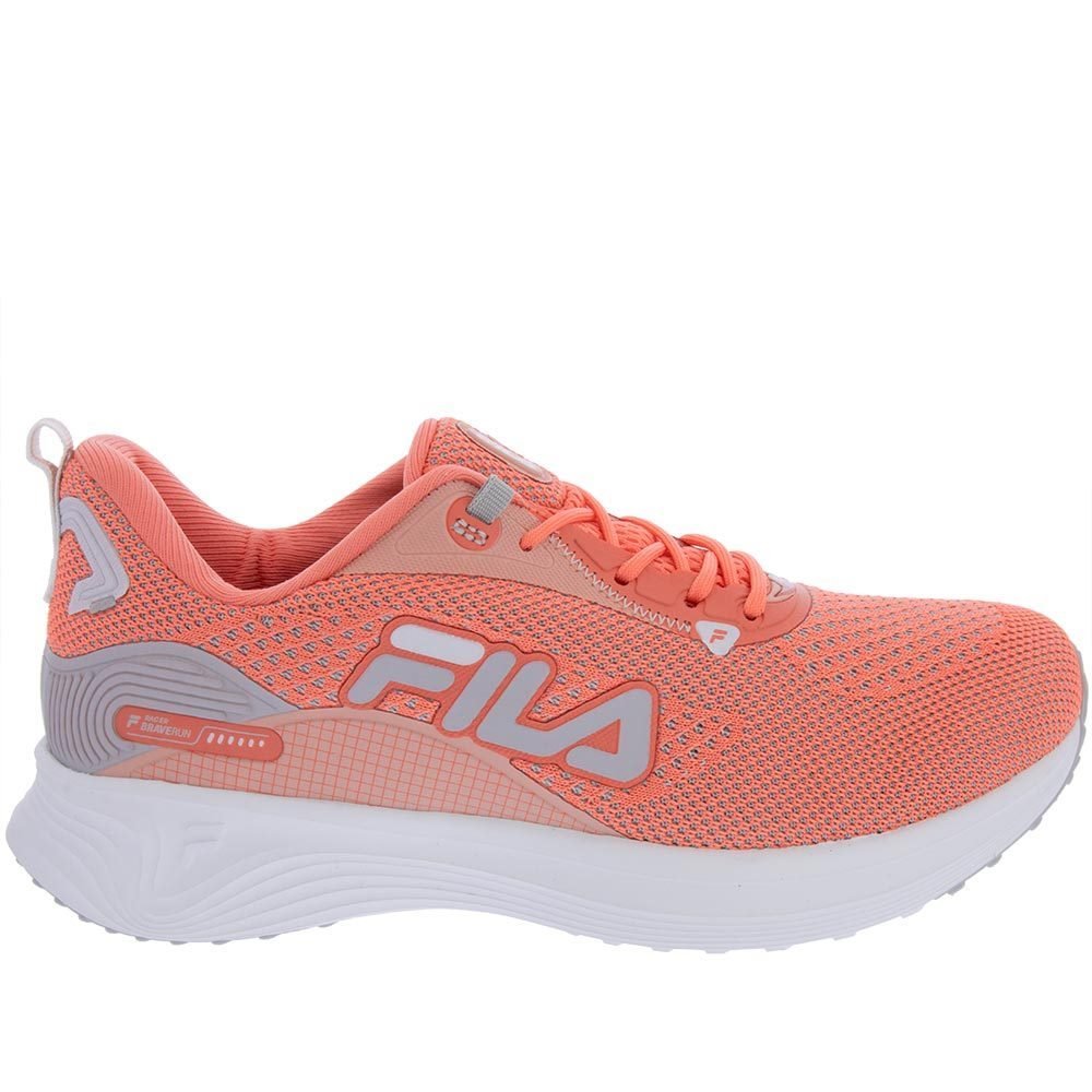 Tênis Fila Racer Brave Run Esportivo Feminino Coral Laranja