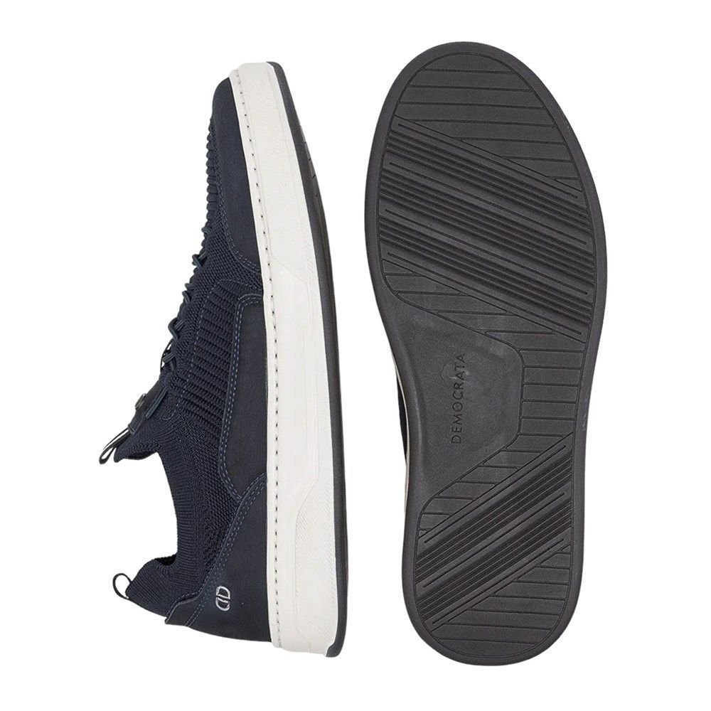 Sapatênis Democrata Knit Denim Bold Masculino Azul