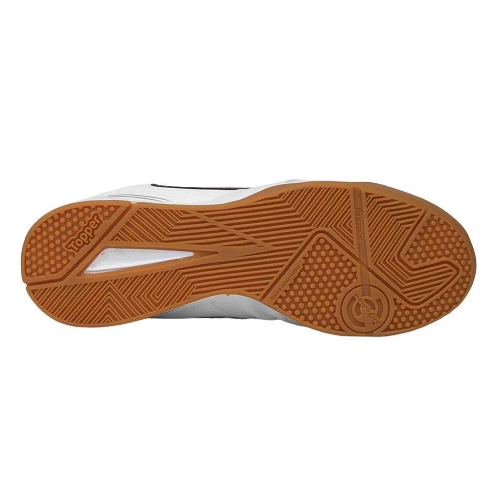 Kit Chuteira Futsal Topper Maestro Pro IV + Meião Branco