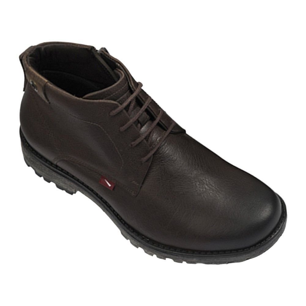 Bota Ferracini Cross Zíper Masculina Marrom