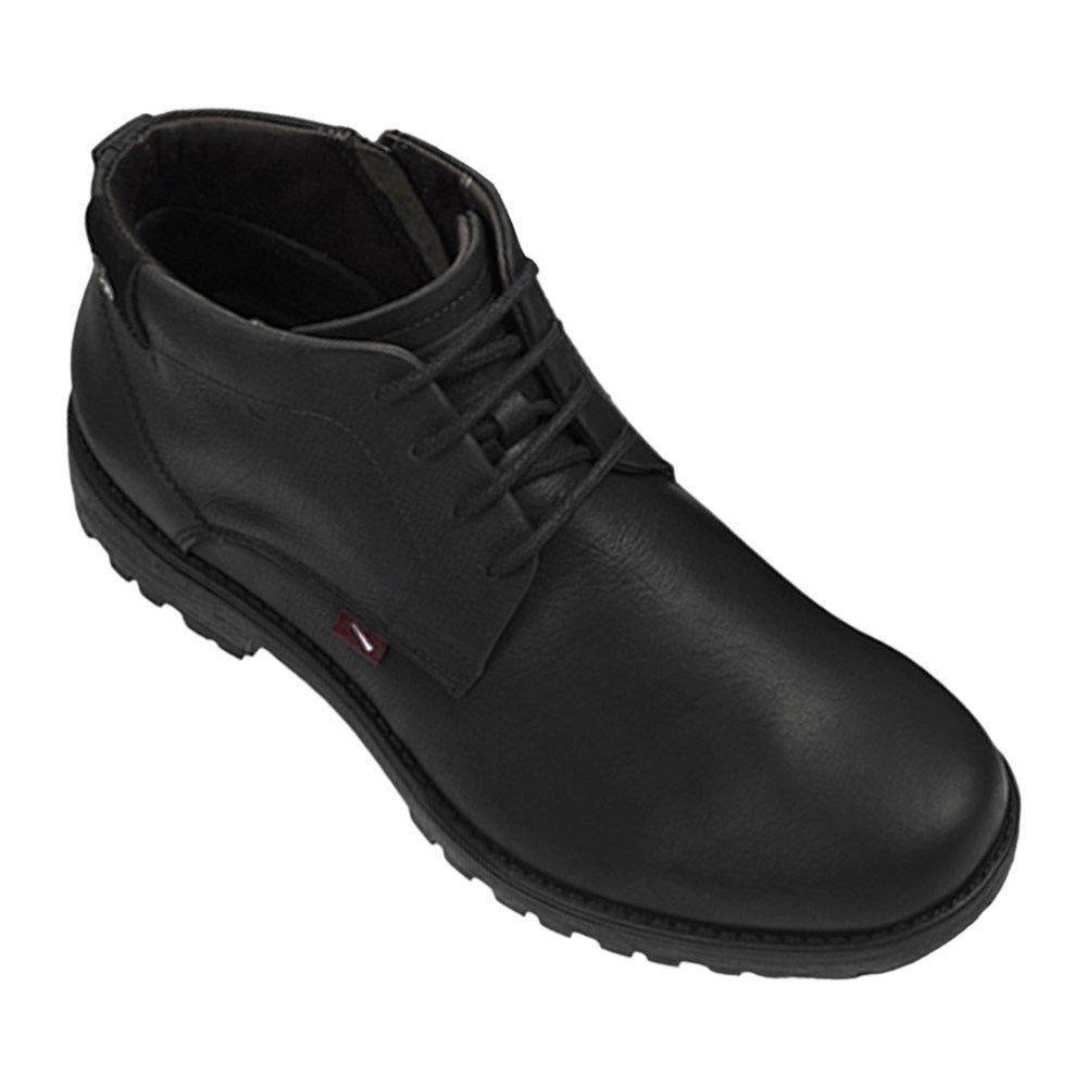 Kit Bota Ferracini Cross Zíper Masculina + Par de Meia Preto
