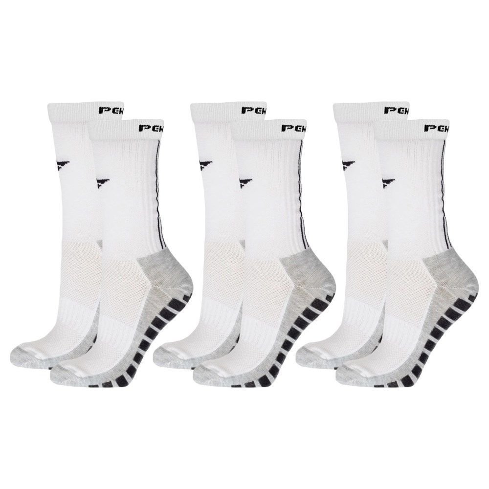Kit 3 Pares de Meias Penalty Grip Masculina Branco
