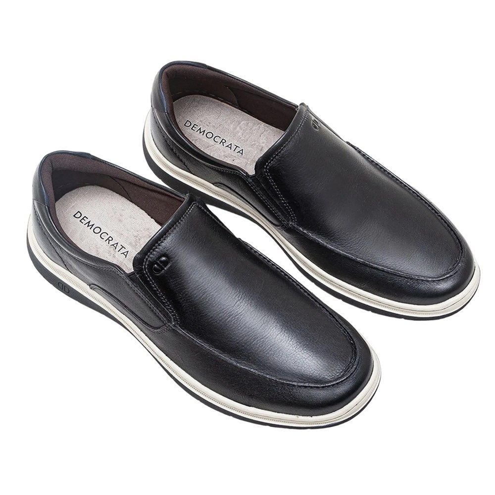 Sapatênis Democrata Casual Easy Leave Masculino Preto