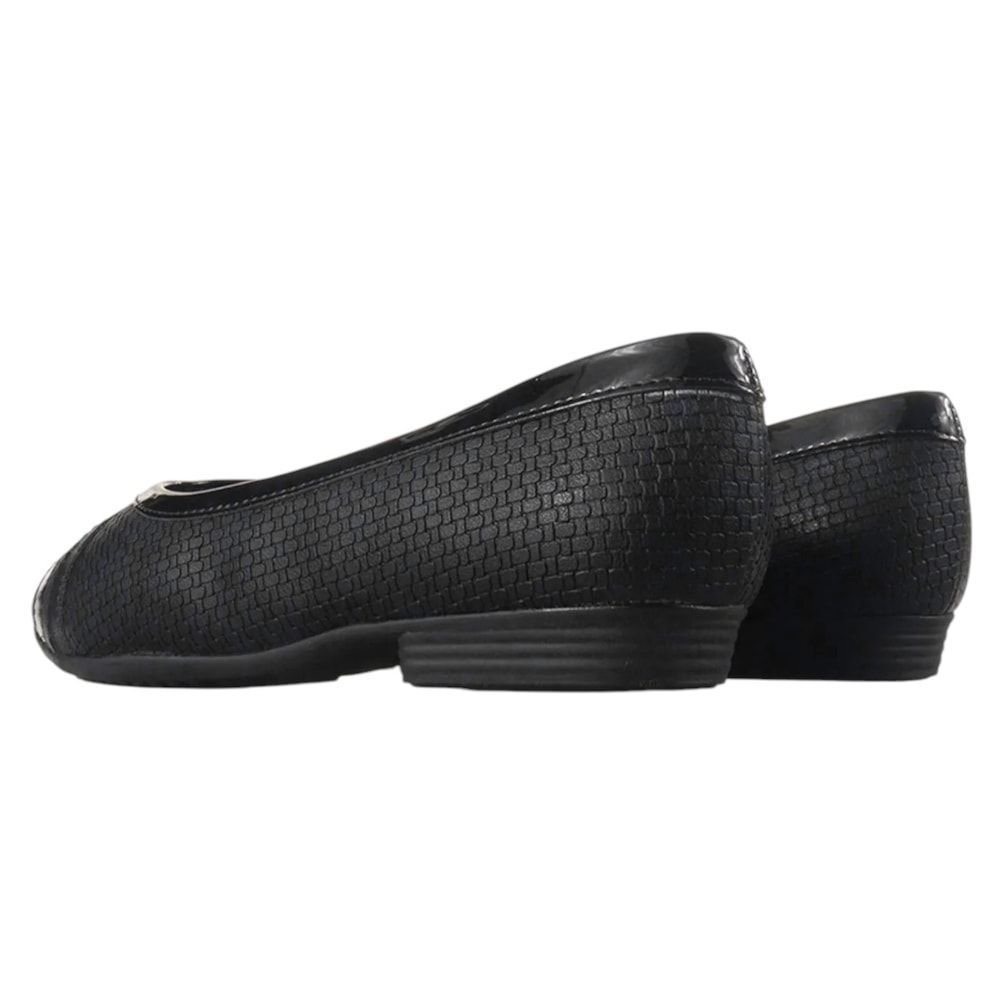 Sapatilha Piccadilly Raquel Salto Baixo Feminino Preto