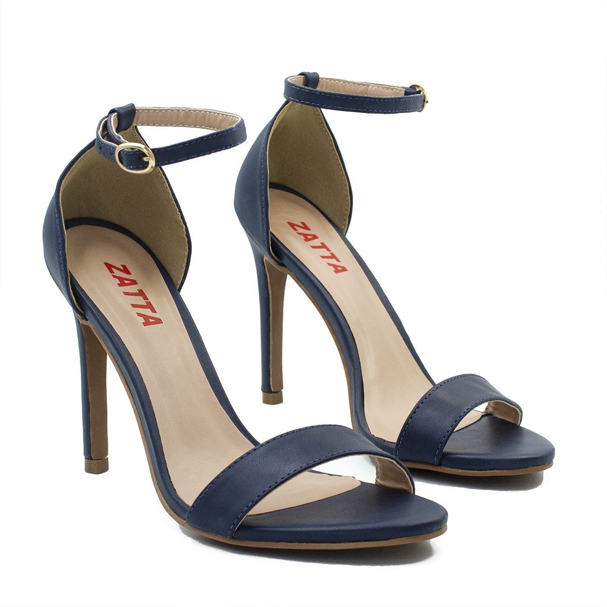 Sandália Maya Salto Fino Marinho Azul