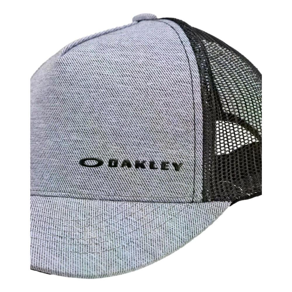 BONE OAKLEY MASCULINO TRUCKER HAT FOS901088203 Cinza/Preto