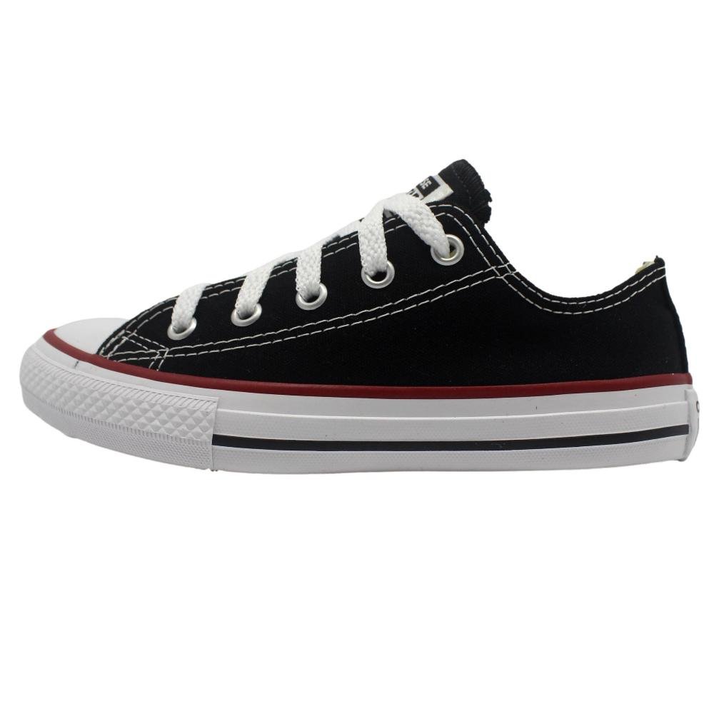 TÊNIS ALL STAR CHUCK TAYLOR INFANTIL CK0002 Preto/Vermelho/Preto